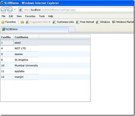 Explore .NET with Vikram Pendse: Silverlight 2 Grid : LINQ to SQL + WebService